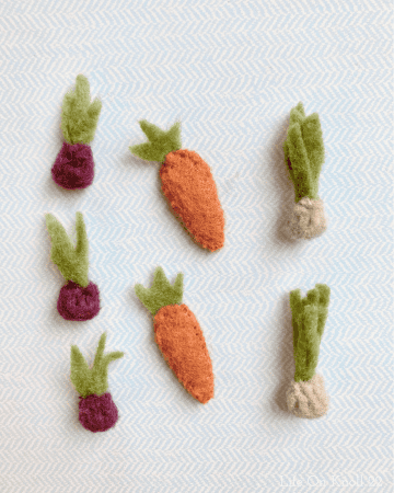 Magnetic Felt Root Vegetables - Life On Knoll 22